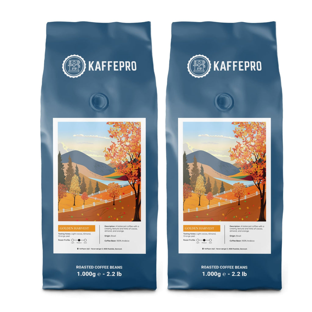 Kaffepro Golden Harvest 2x 1kg Kaffebönor - Välbalanserad Smak för ...